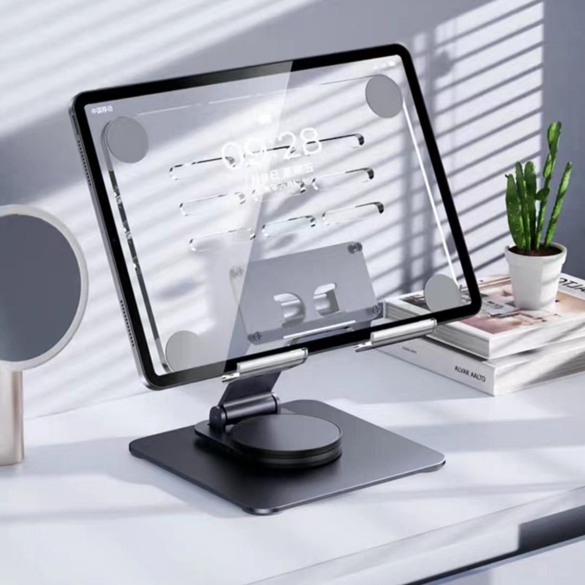 Tablet Holder Crystal Clear iPad Stand Alloy Advanced Customize Tablet ...