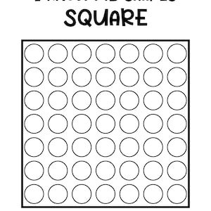 Preschool Shape Dot Marker Worksheet, Fine Motor Skill Printable ...