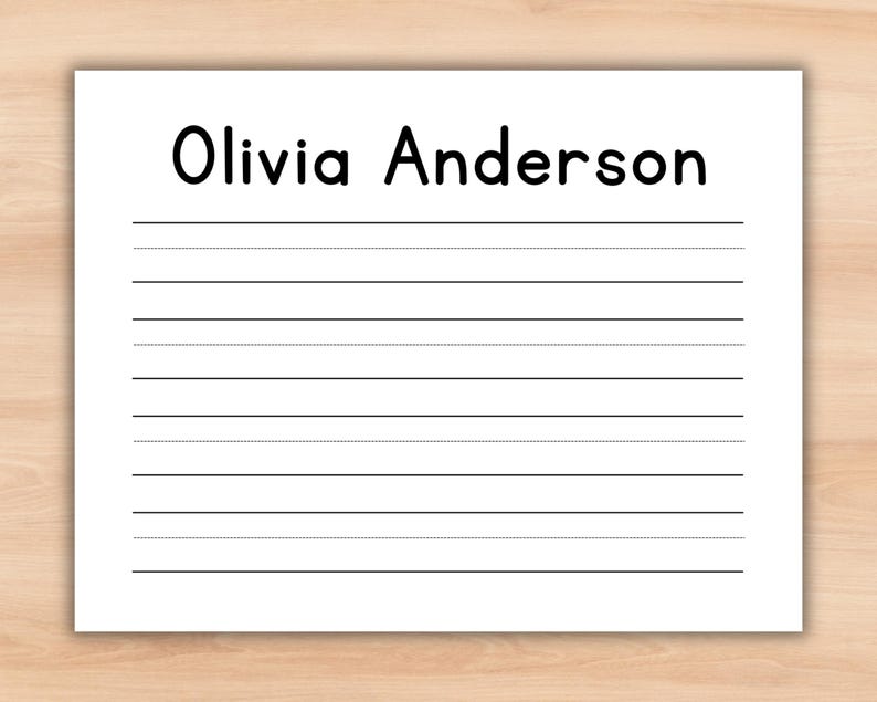Pre-k Custom Name Tracing Worksheet, Personalized Name Trace ...