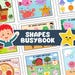 Toddler Learning Binder, Shapes Matching Busybook, Shape Sorting Game ...