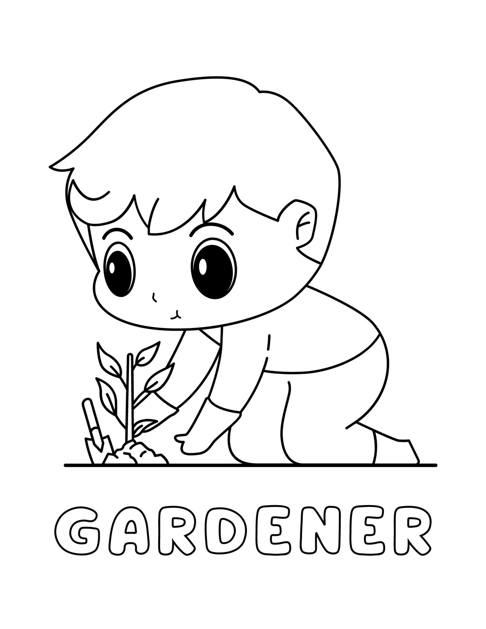 35 Community Helpers Coloring Page, Job Career Day Coloring Book ...