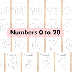 Connect the Dots Printable Pages, Number Tracing, Preschool Number 0 to ...