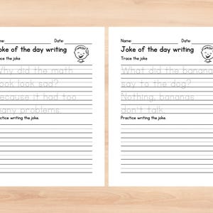 Jokes Write the Sentence Worksheets, Printable Sentences Writing ...