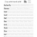 26 Trace the Words Worksheet, Printable Writing Activity, KG1 to Grade ...
