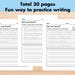 Write the Sentence Worksheets, Handwriting Trace Fun Facts, Printable ...