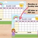 Unicorn Reward Chart Toddler Printable Princess Sticker Chart,girls ...