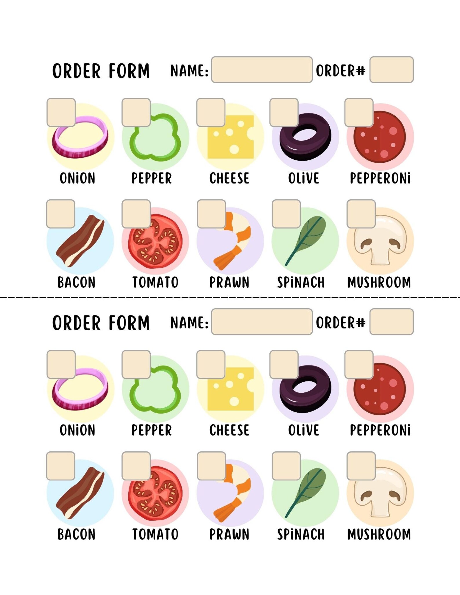 Pretend Play Build a Pizza, Dramatic Play Set, Playmoney, Homeschool ...