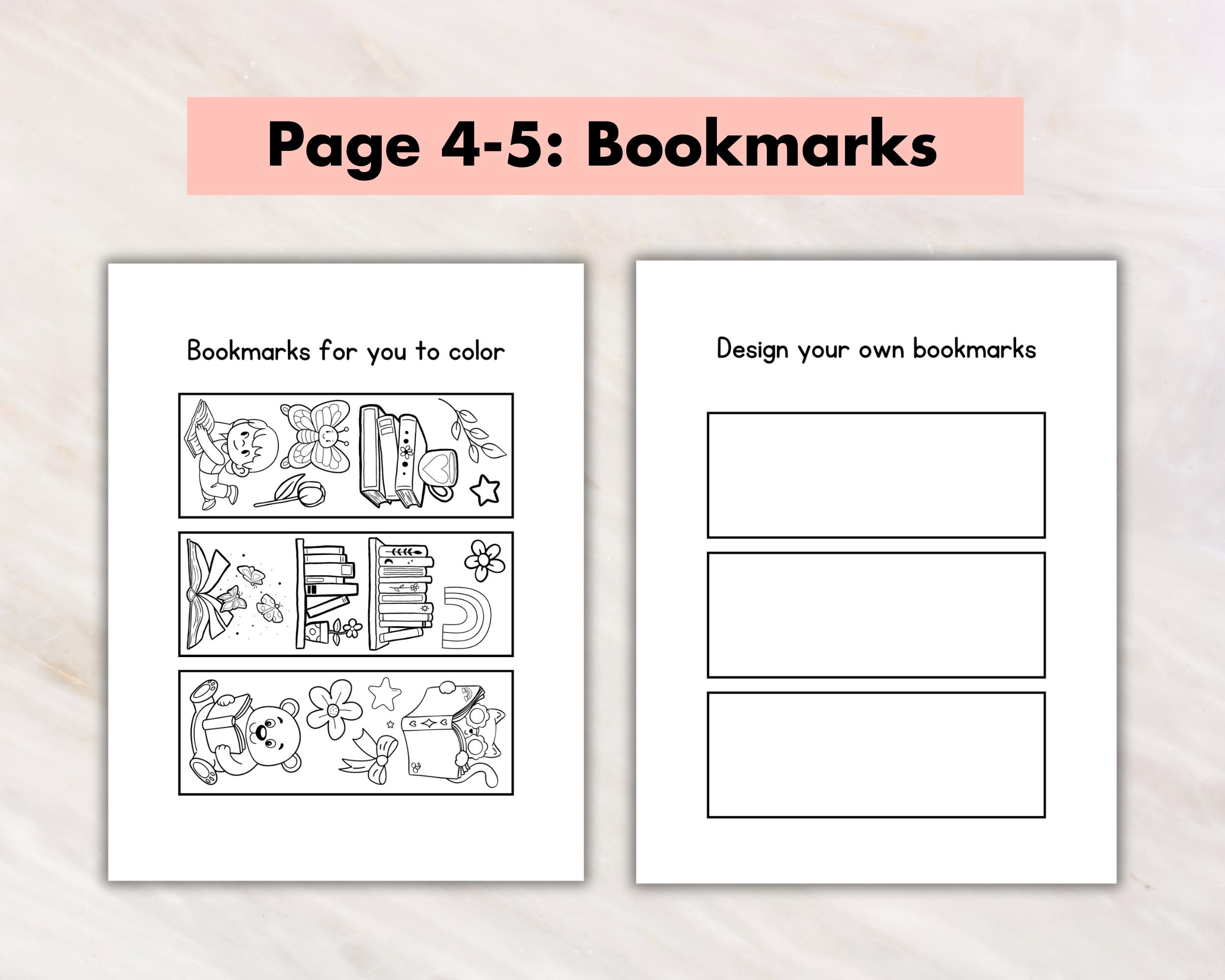 Printable Reading Challenge Chart Rainbow, Kids Book Tracker Bookmarks ...