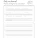 Write the Sentence Worksheets, Handwriting Trace Fun Facts, Printable ...