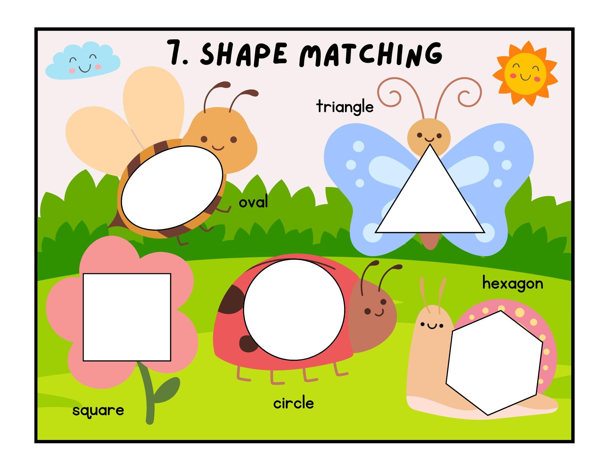Toddler Learning Binder, Shapes Matching Busybook, Shape Sorting Game ...