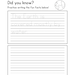 Write the Sentence Worksheets, Handwriting Trace Fun Facts, Printable ...