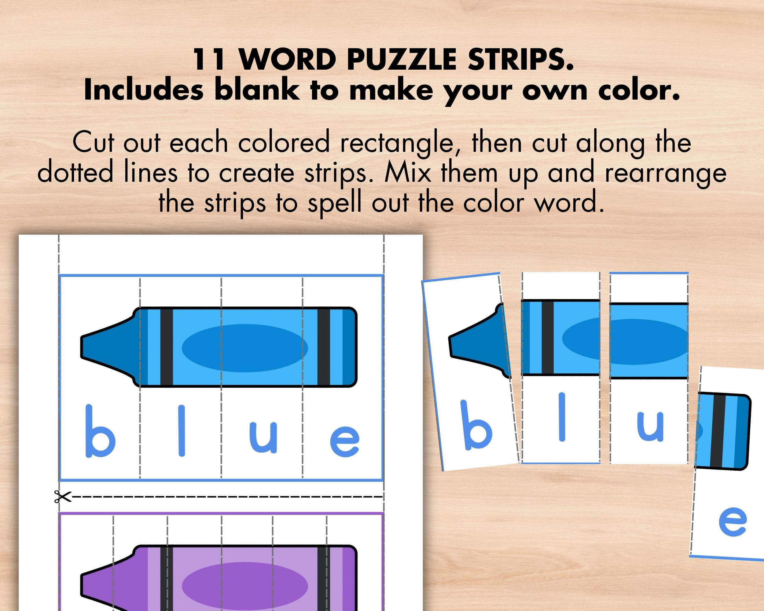 Preschool Color Activity Printable Bundle, Kindergarten Learning, Color ...