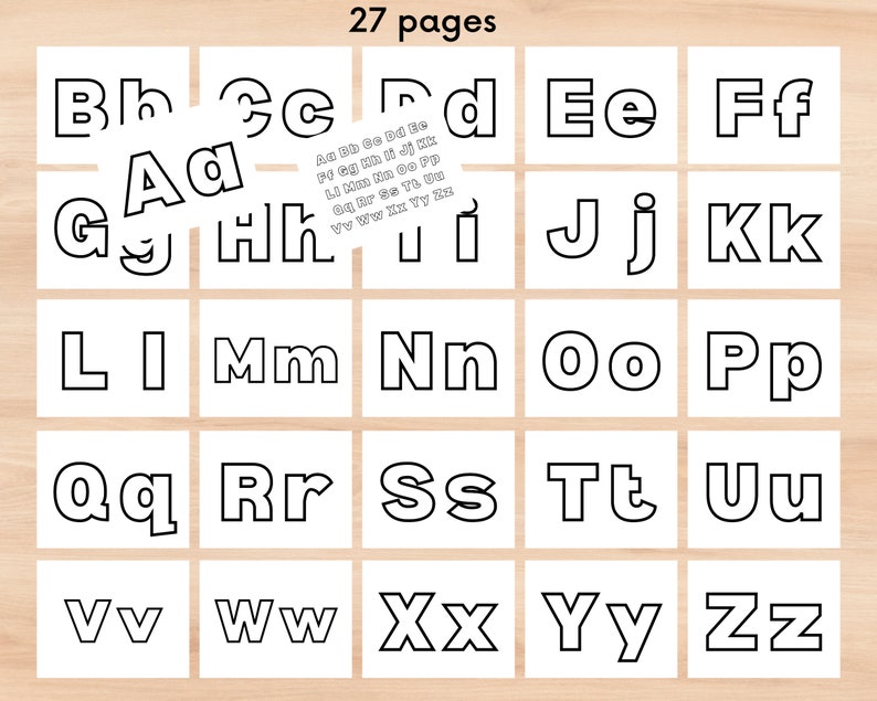 Alphabets Worksheets, Letter Coloring Pages, Letters of the Week ...