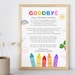 End of Year Poem From Preschool Teacher, Editable Goodbye Letter for ...