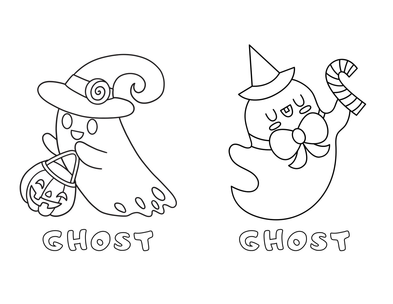 30 Jumbo Halloween Coloring Pages, Kids Halloween Coloring Sheets ...