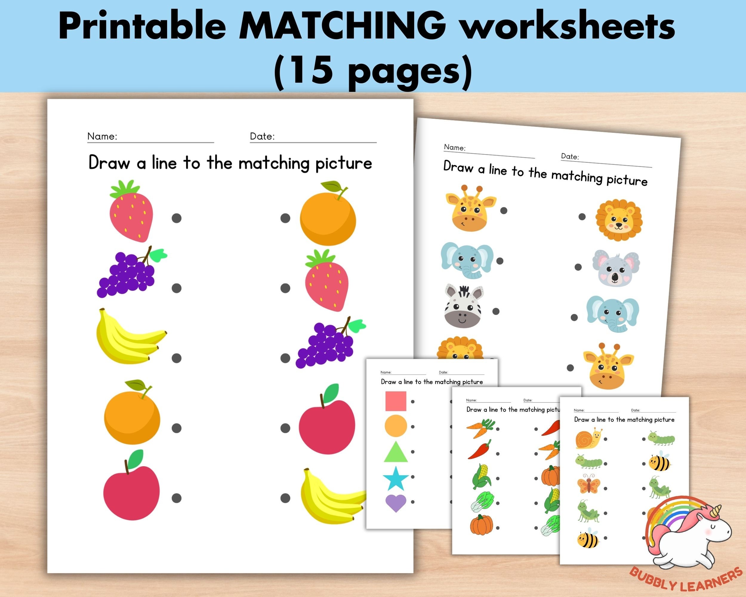 Printable Matching Worksheets Match The Picture Kindergarten printable-matching-worksheets-match-the-picture-kindergarten
