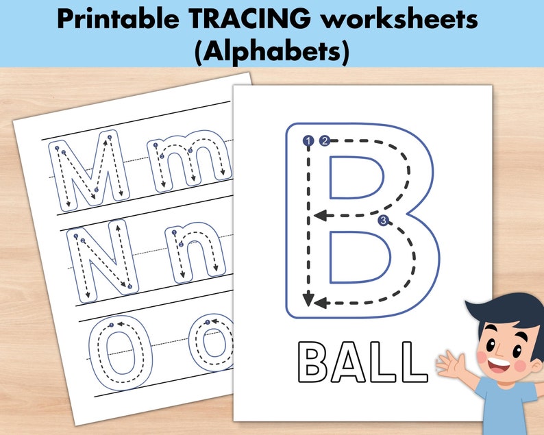 Preschool Alphabet Tracing Worksheets Letters of the Week - Etsy