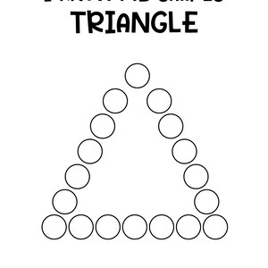 Preschool Shape Dot Marker Worksheet, Fine Motor Skill Printable ...