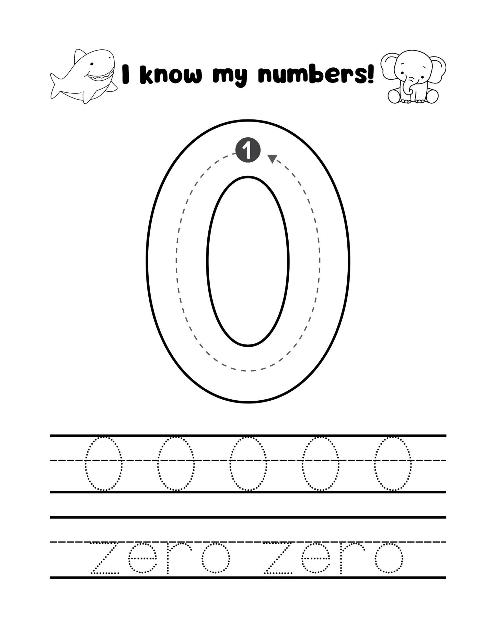 Number Tracing Worksheet, Printable Dough Mat Preschool Numbers 0-20 ...