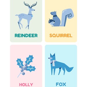 24 Winter Flashcards, Winter Vocabulary Nature Cards,printable ...