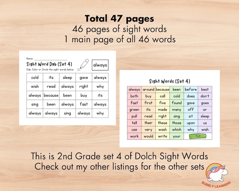 Sight Word Dab It Worksheet, Sight Word Activity, Printable Worksheets ...