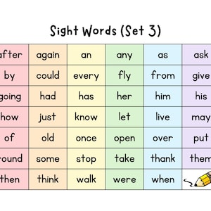 Sight Word Dab It Worksheet, Sight Word Activity, Printable Worksheets ...