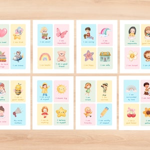 32 Affirmation Cards for Kids Printable Positive Affirmation Montessori ...