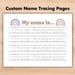 Custom Name Tracing Page, Handwriting Practice, Personalized Name Trace ...
