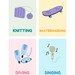 32 Hobby Flashcards, Printable Montessori Flash Cards,pre-school Cards ...