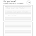 Write the Sentence Worksheets, Handwriting Trace Fun Facts, Printable ...