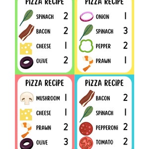 Pretend Play Build a Pizza, Dramatic Play Set, Playmoney, Homeschool ...
