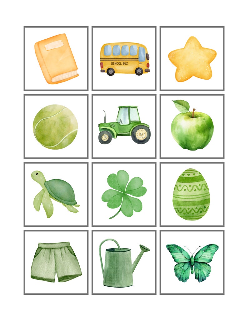 Color Sorting Activities Posters,color Matching, Learning Colors, Busy ...