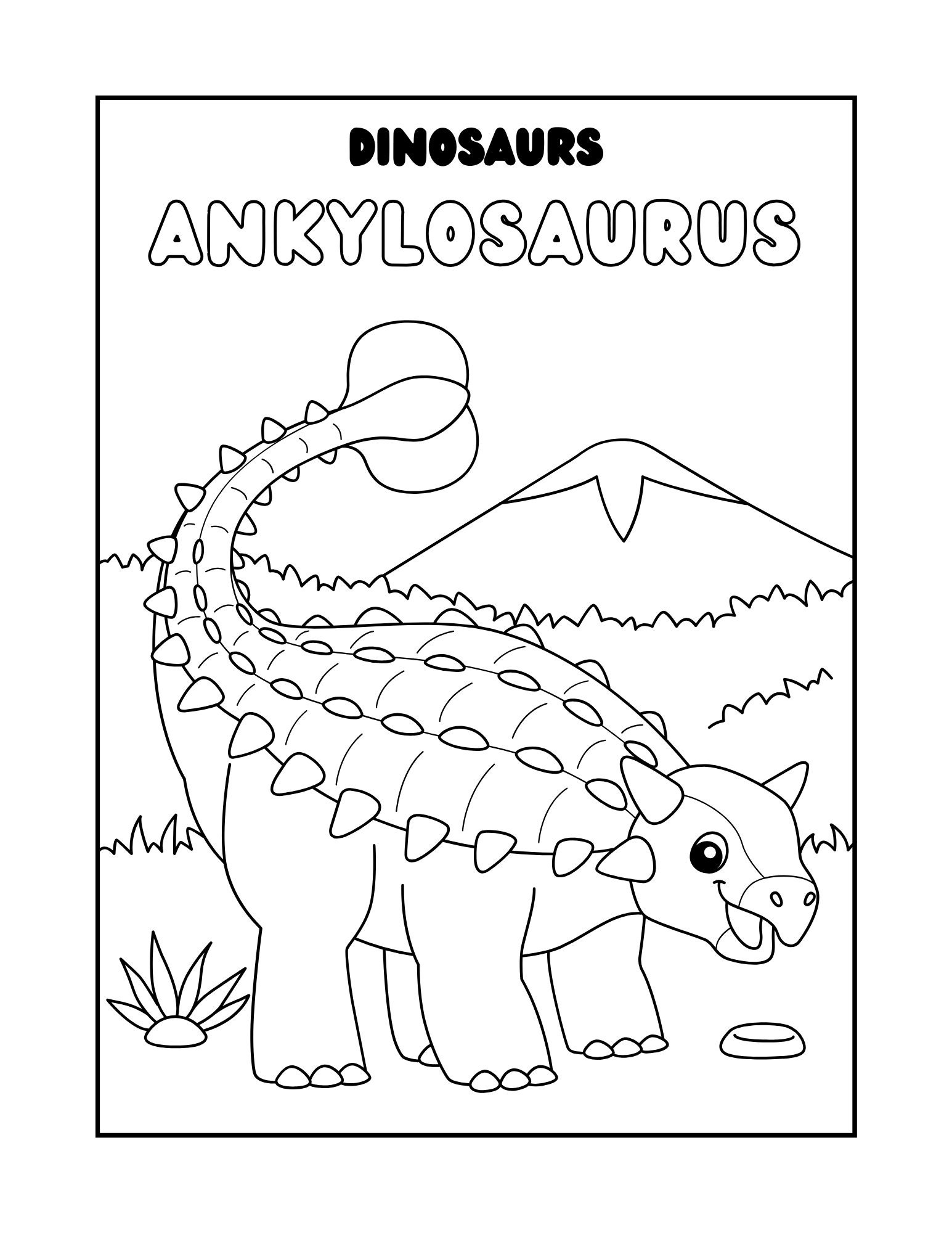 Dinosaur Coloring Pages Printable Alphabet, Dinosaur Activity for Kid ...
