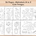 26 Alphabet Coloring Pages, Preschool Coloring Page, Preschool ...