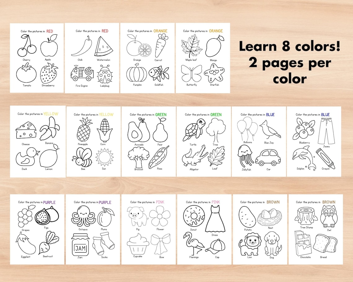 Preschool Color of the Week Worksheets, Printable Learning Colors ...