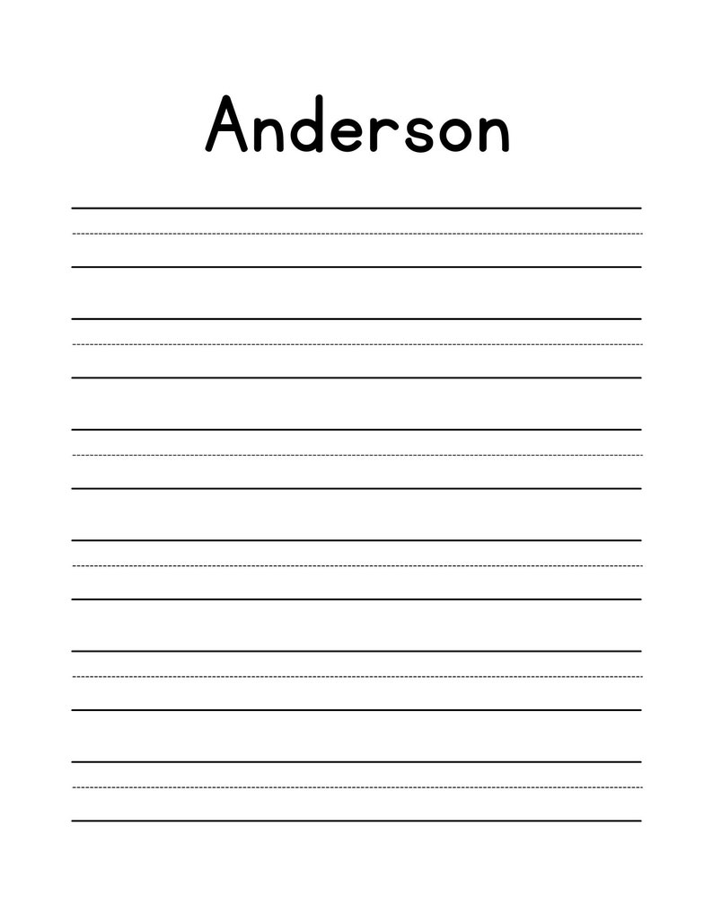 Custom Name Tracing Page Personalized Name Trace Handwriting Practice ...