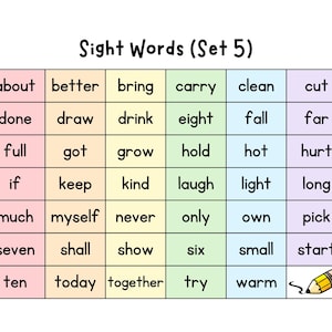 Sight Word Dab It Worksheet, Sight Word Activity, Printable Worksheets ...