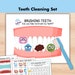 Brush Teeth Brushing Activity, Kids Dental Health Care, Printable ...