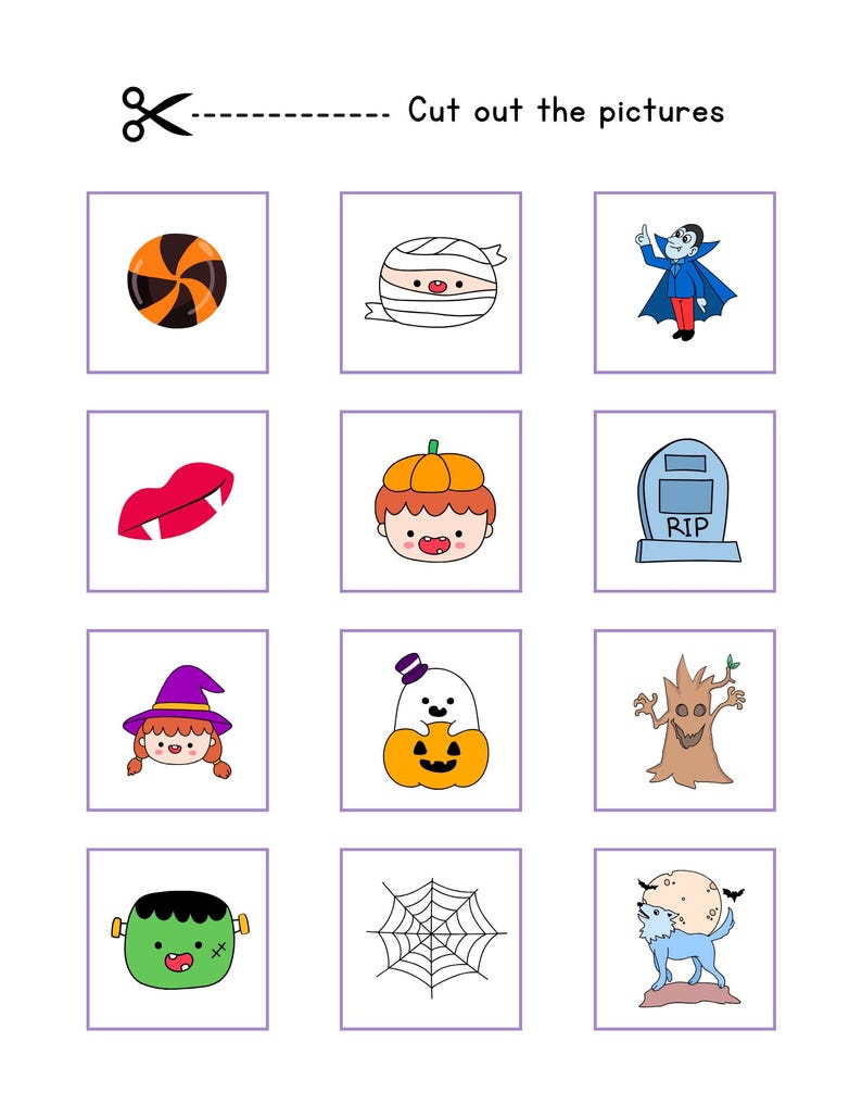 Pattern Worksheets, What Comes Next Game, Halloween Printable Busy Book ...
