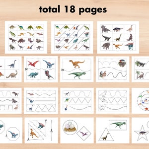 Dinosaur Scissors Strips Cutting Practice Sheets, Printable Preschool ...