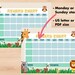 Animal Reward Chart Toddler, Zoo Potty Training, Printable Sticker ...