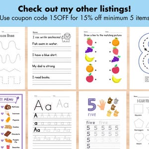Preschool Alphabet Tracing Worksheets, Big ABC Trace Pages, Letters of ...