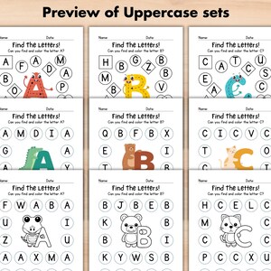 Letter Recognition Dab It Letters, Find the Letter, Preschool Printable ...