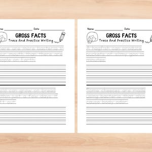 42 Gross Facts Write the Sentence Worksheet, Printable Sentences ...