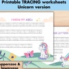 Write the Sentence Worksheets, Handwriting Trace Fun Facts, Printable ...