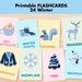 24 Winter Flashcards, Winter Vocabulary Nature Cards,printable ...