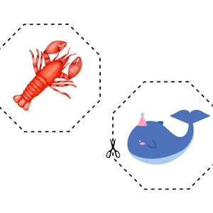 Under the Sea Scissors Cutting Practice Sheets, Printable Ocean Shapes ...