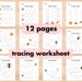 Bees Line Tracing Worksheets, Lines Trace Pages Printable, Homeschool ...