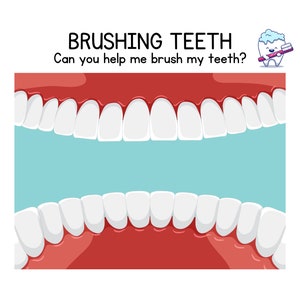 Brush Teeth Brushing Activity, Kids Dental Health Care, Printable ...