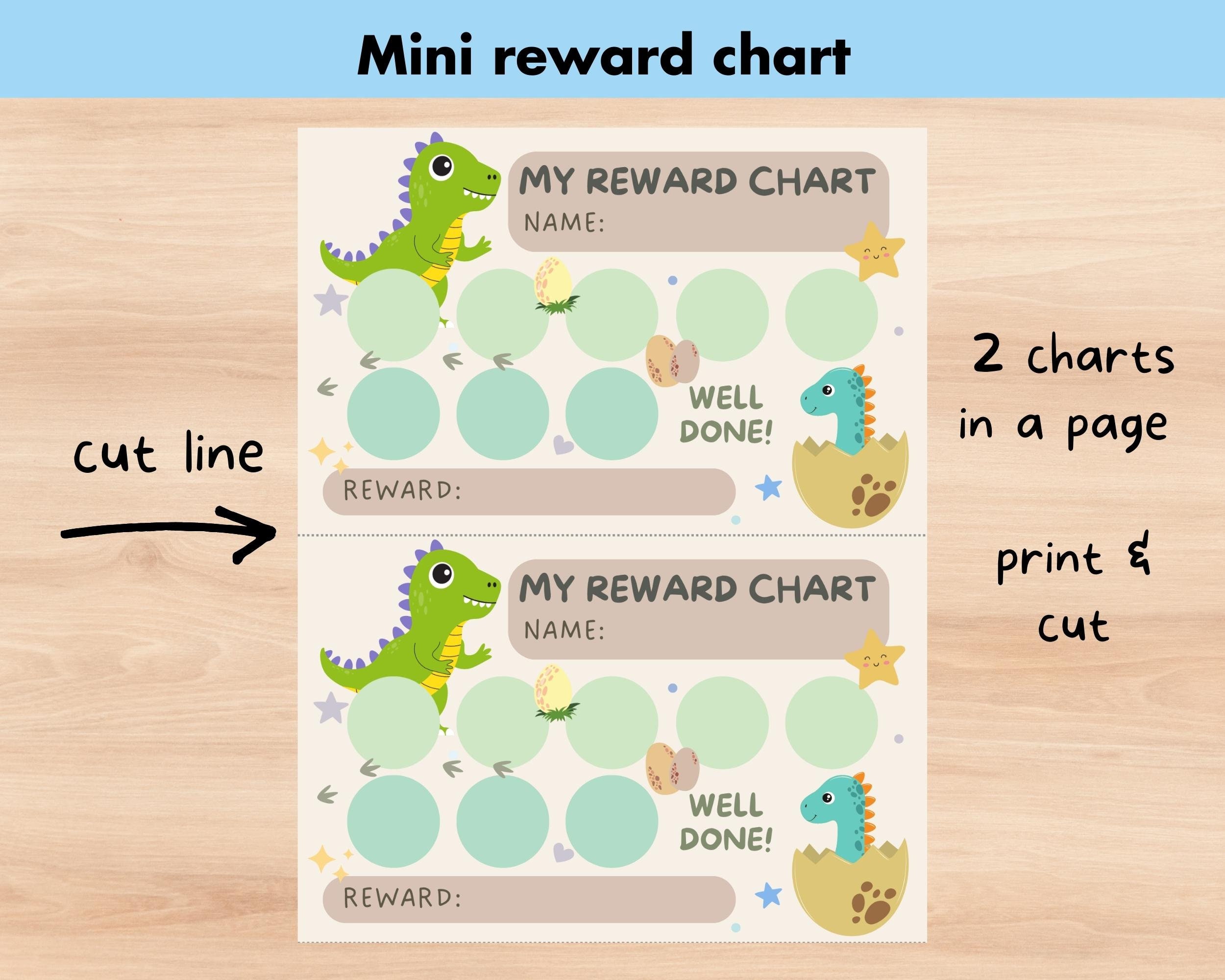 Printable Reward Chart Toddler Dinosaur, Kids Routine Tracker,reward ...